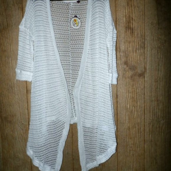 SO | Sweaters | Nwt So Crochet Open Front Crochet Cardigan Sm | Poshmark